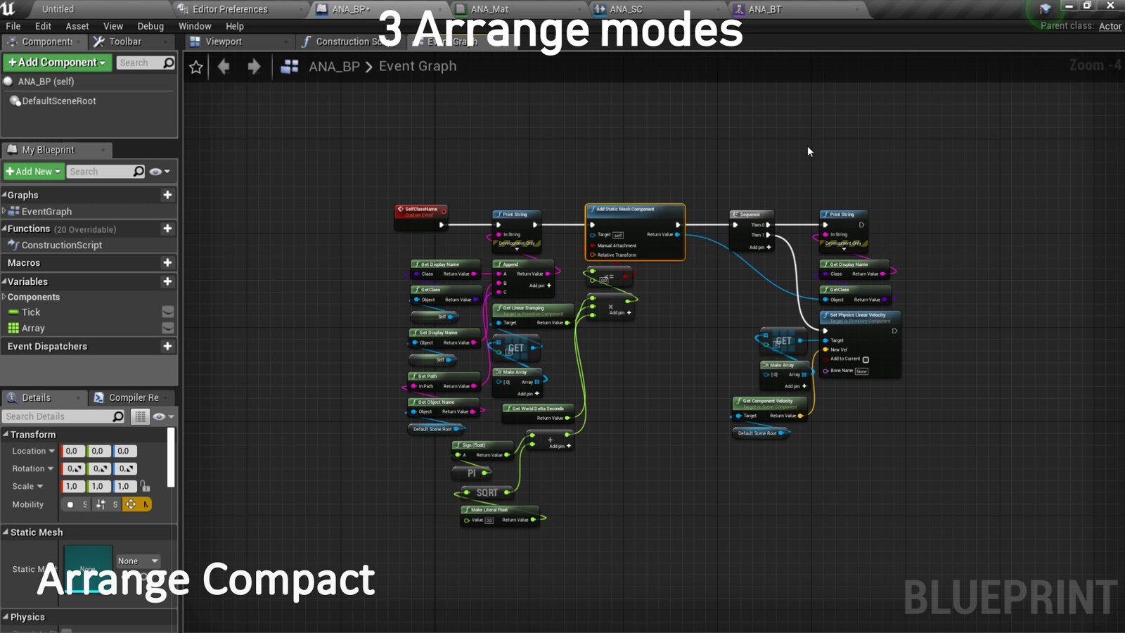 Auto Node Arranger In Code Plugins Ue Marketplace